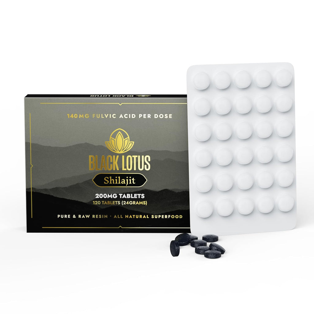 Black Lotus shilajit resin tablets