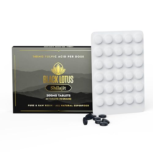 Black Lotus Shilajit trace minerals tablets