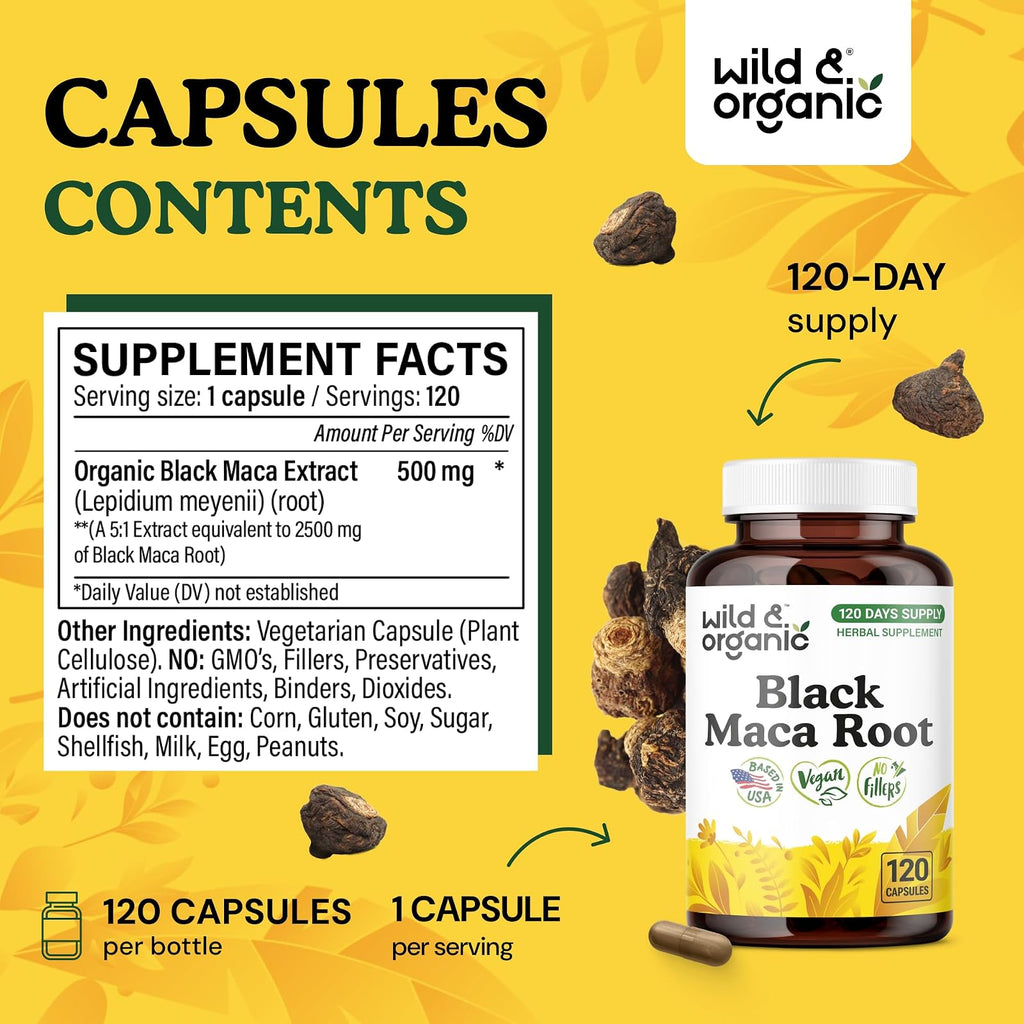 Black Maca supplement for vitality