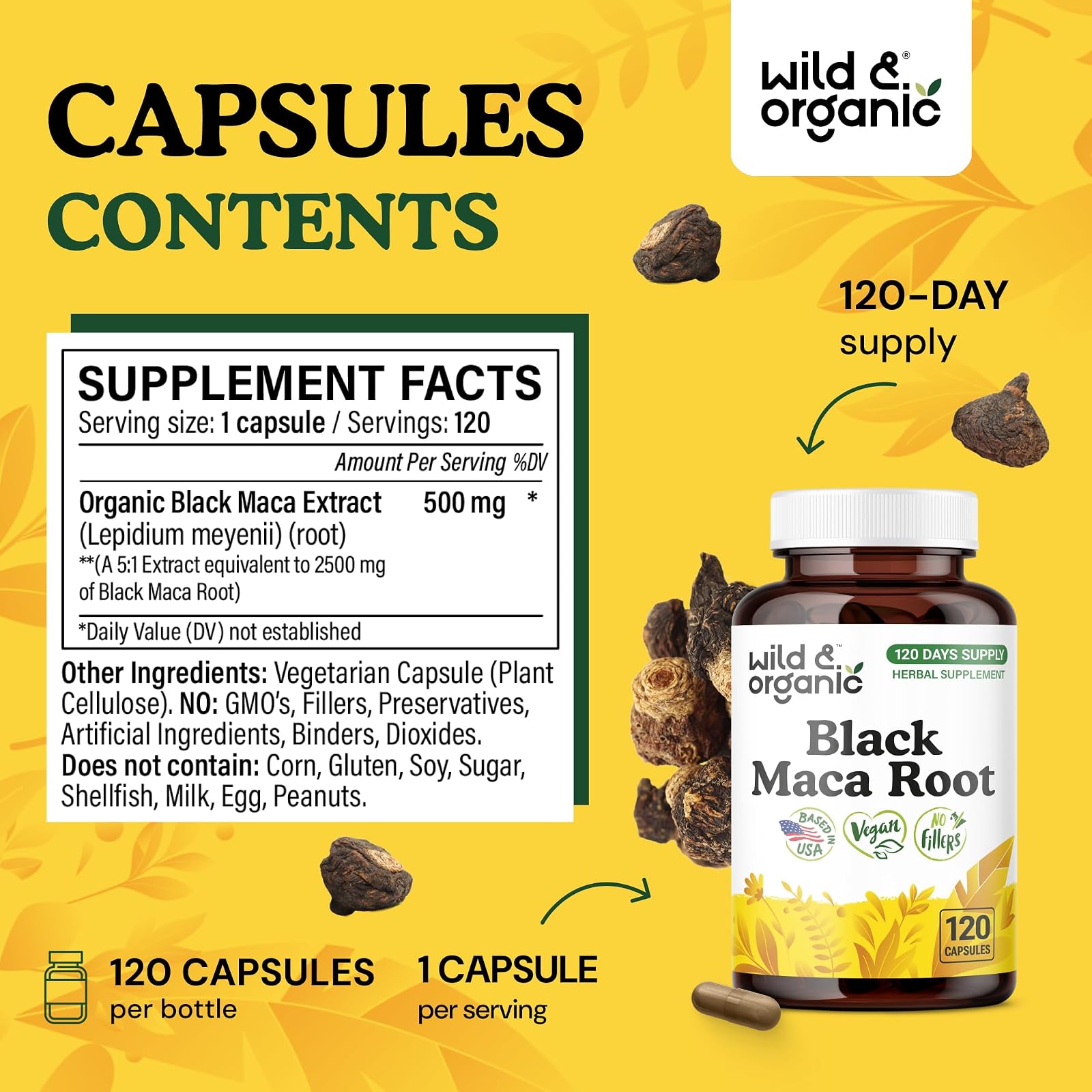 Black Maca supplement for vitality