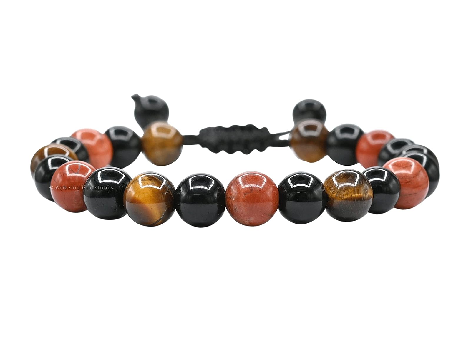 black obsidian healing bracelet set