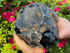 black obsidian rough stones for healing