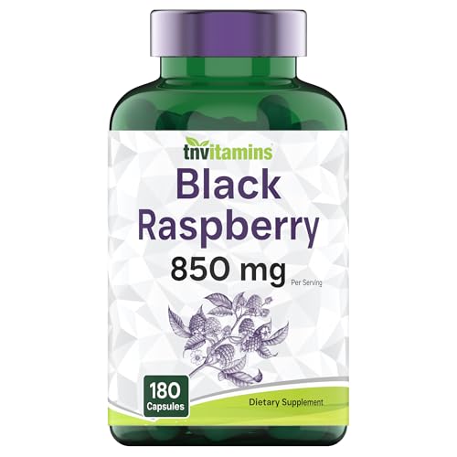 Black raspberry capsules for heart health