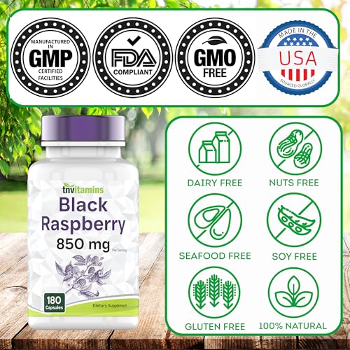 Black raspberry capsules for vitality