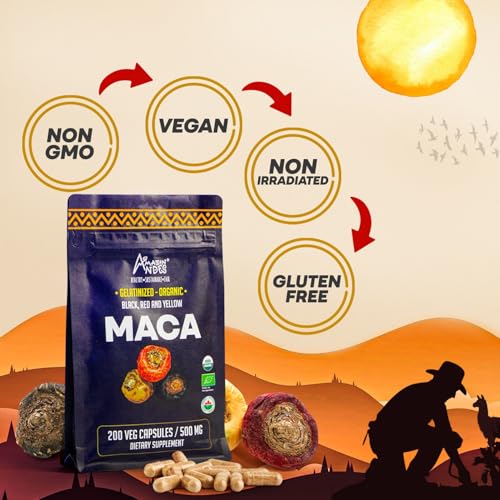 Black red yellow maca for endurance