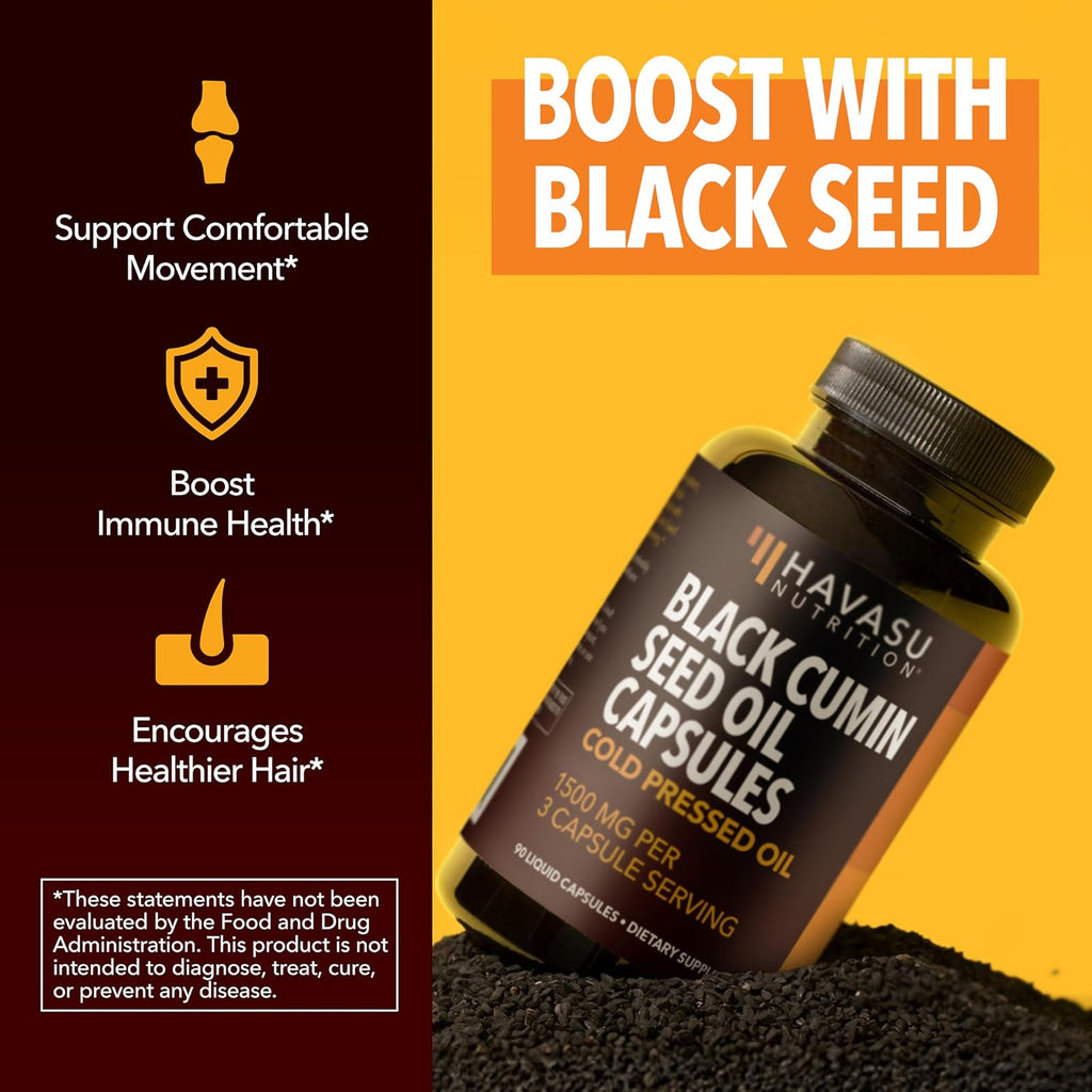 black seed oil 90 capsules for convenience