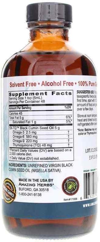 black seed oil for immune support