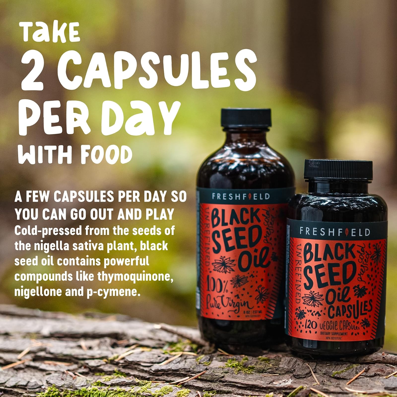 Black seed oil for immune support