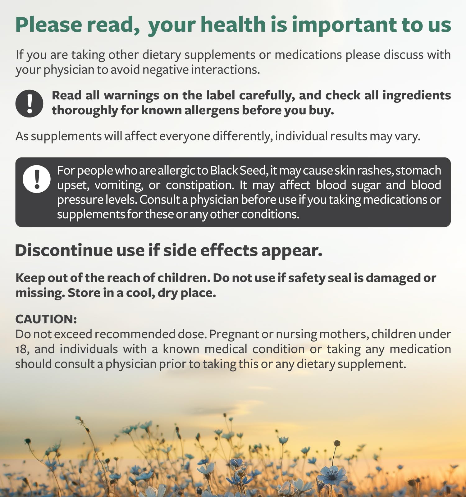 black seed oil for immune support