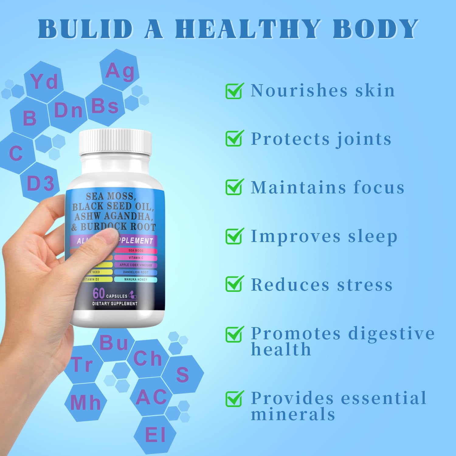 Black seed oil multivitamins for vitality