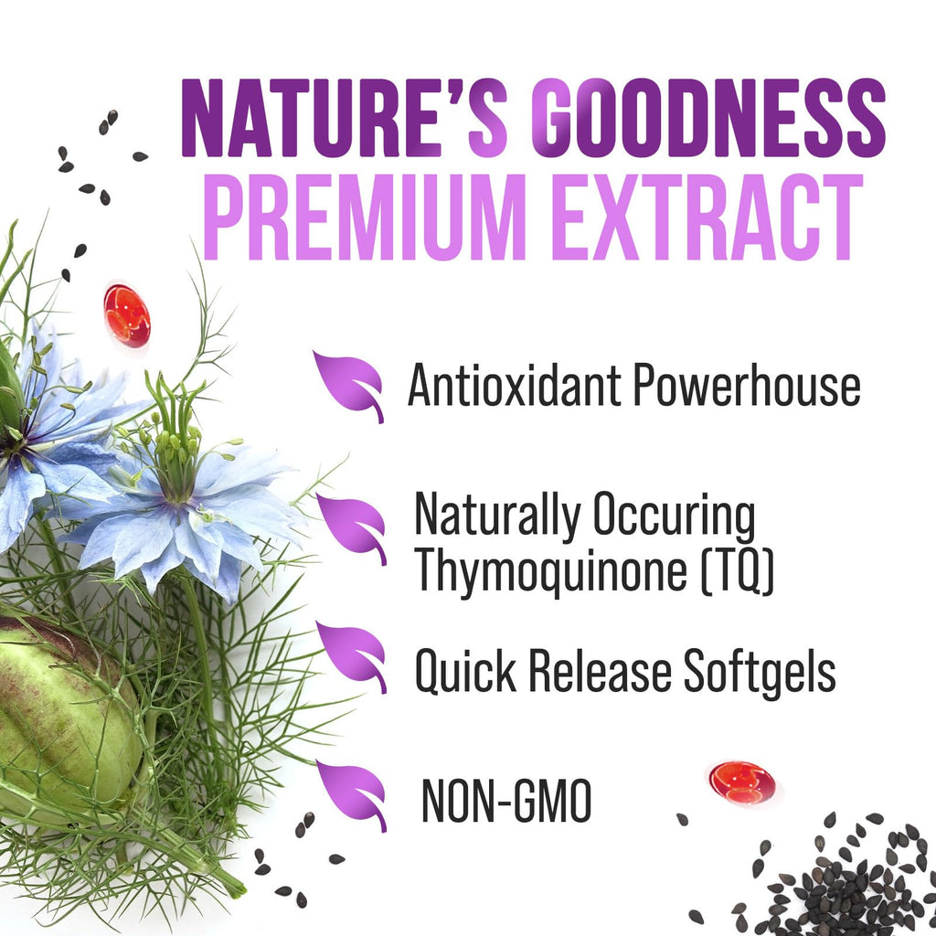 black seed oil softgels easy to swallow
