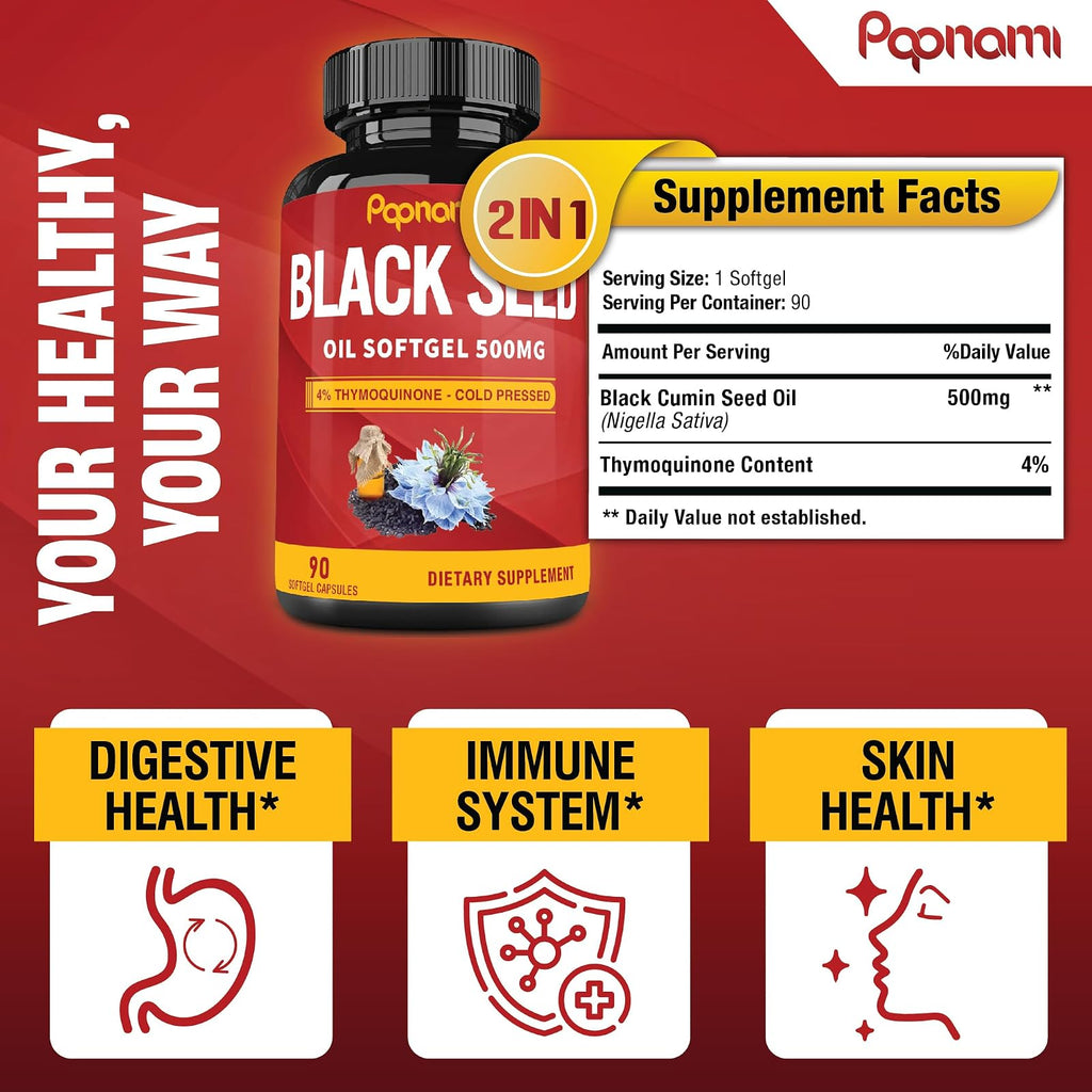 black seed oil softgels for immune support