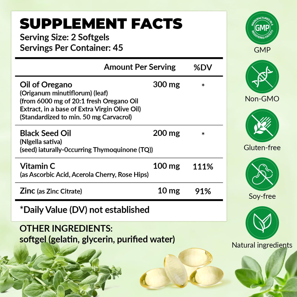 Black seed oil with vitamin C benefits