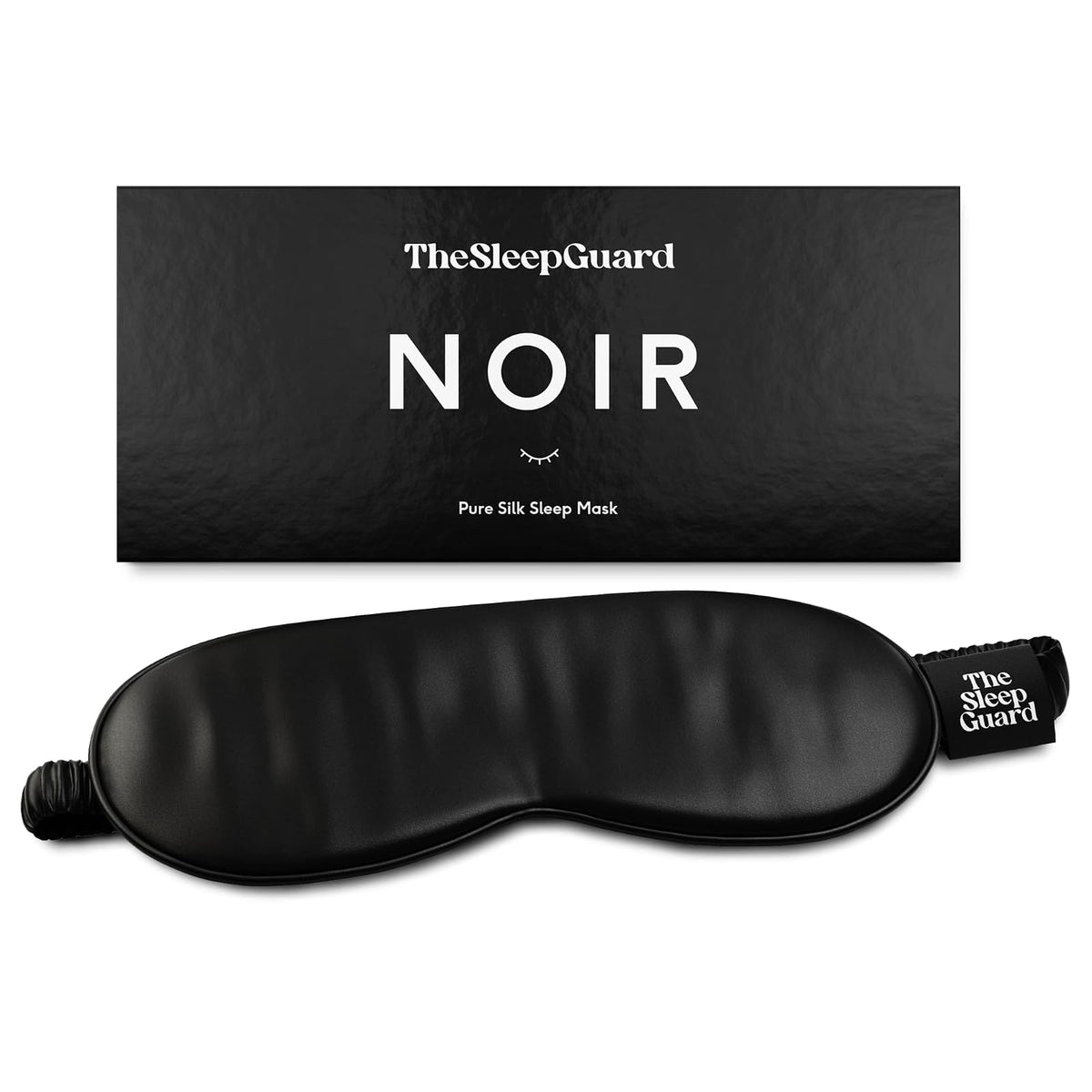 black silk sleep mask for melatonin