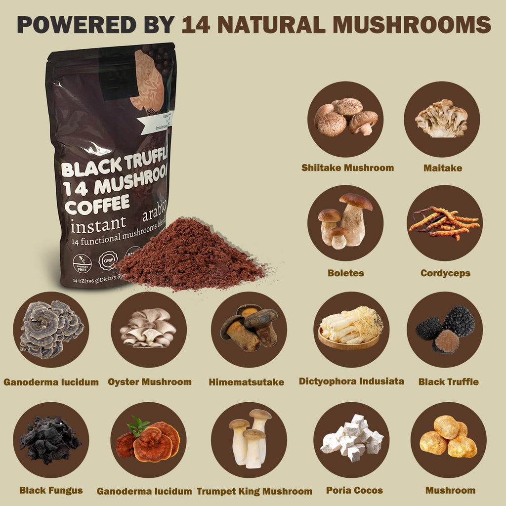 black truffle latte for energy