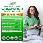 Black walnut capsules for digestion