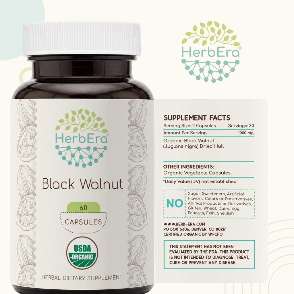Black Walnut capsules for immune support