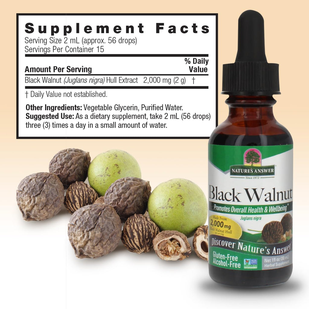 Black Walnut Hull Extract for overall wellbeing
