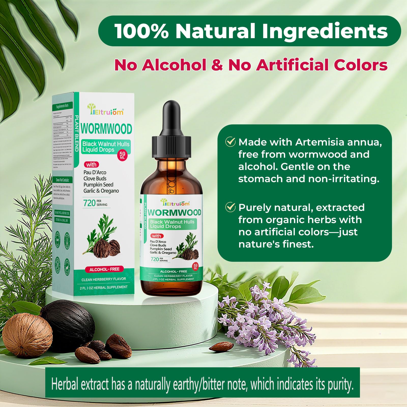 black walnut wormwood herbal tincture