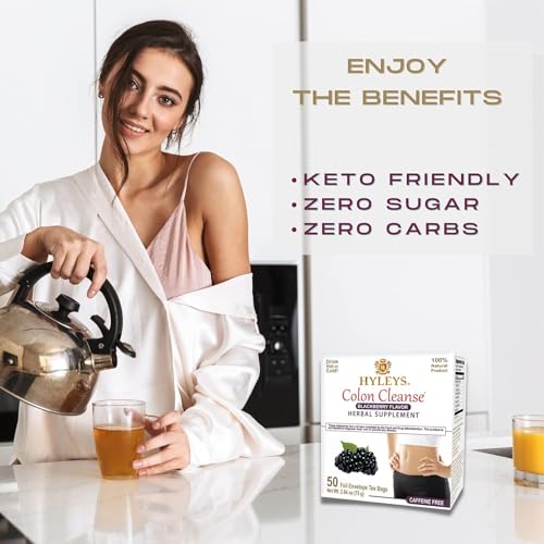 Blackberry flavour detox tea bags