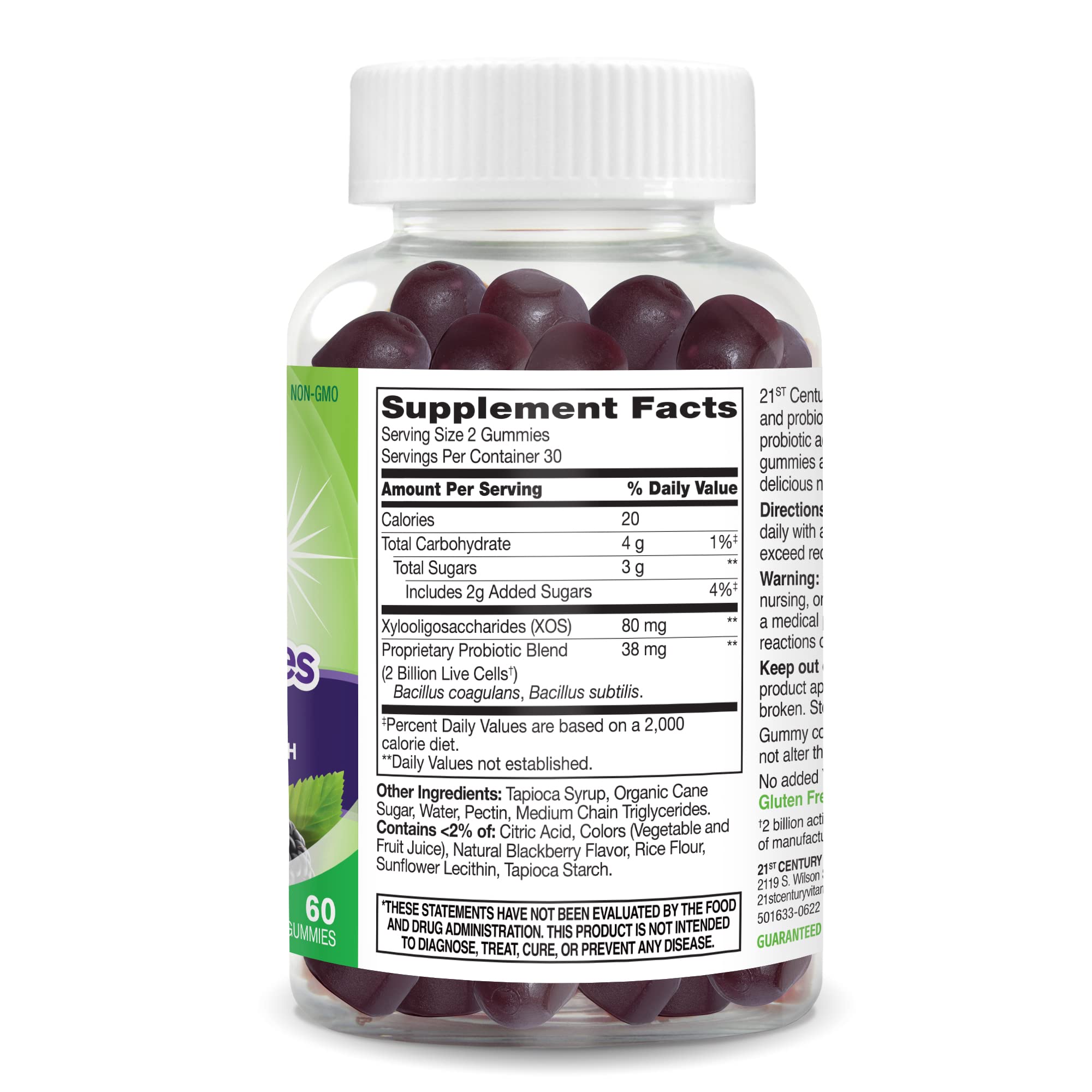 blackberry flavoured probiotic gummies