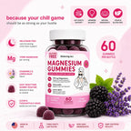 Blackberry lavender magnesium supplement for stress relief