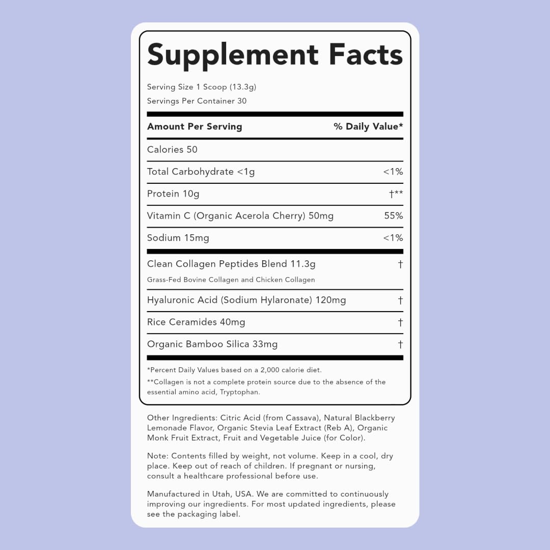 BlackBerry Lemonade collagen peptides powder