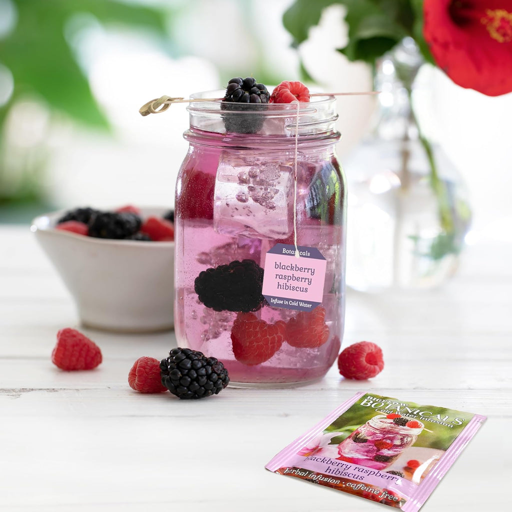 Blackberry raspberry hibiscus tea blend
