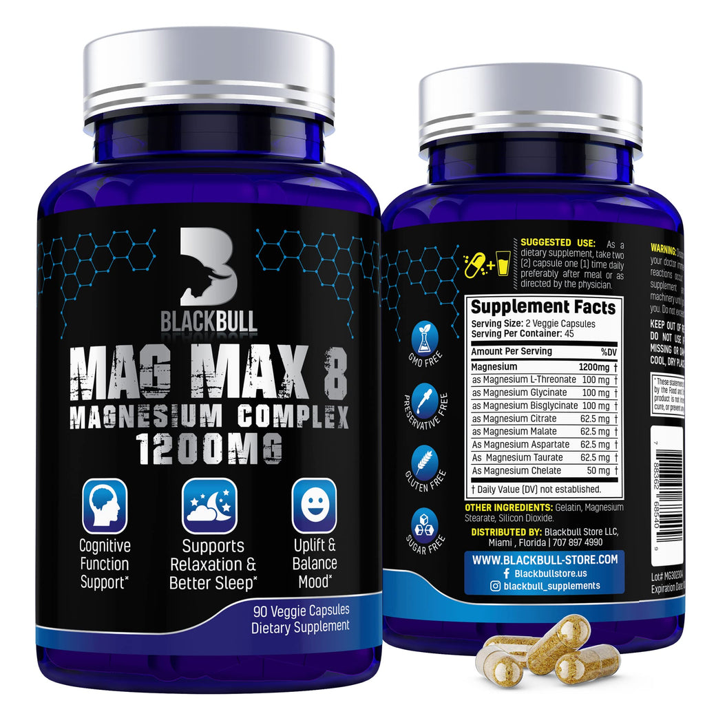 Blackbull MagMax magnesium complex capsules