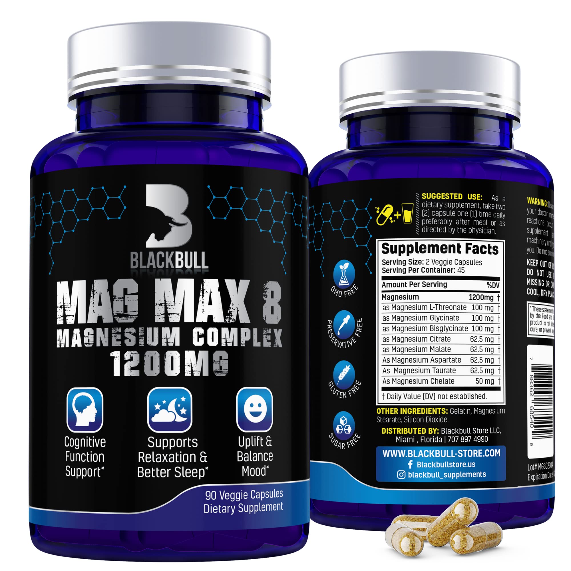 Blackbull MagMax magnesium complex capsules
