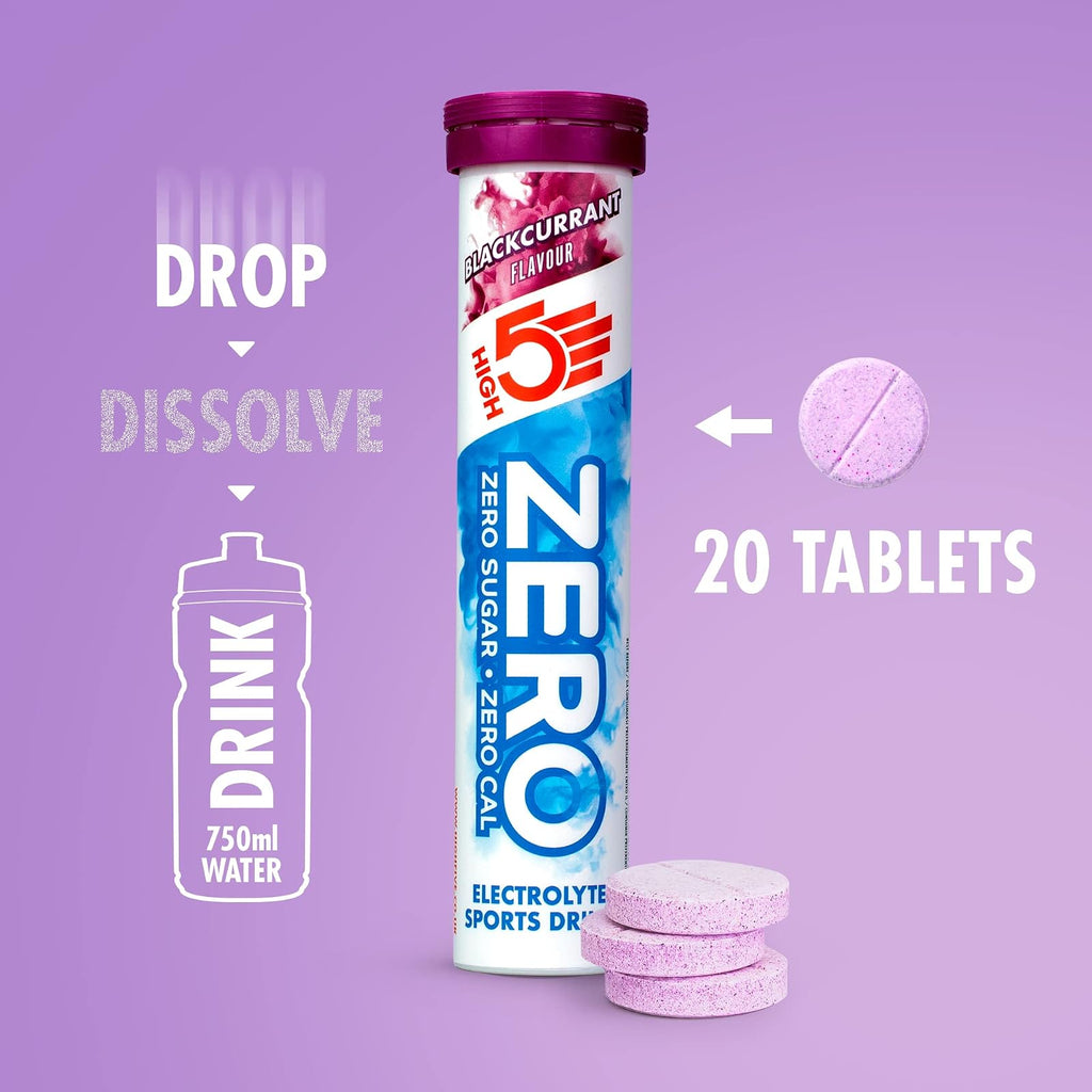 blackcurrant flavour electrolyte powder tablets