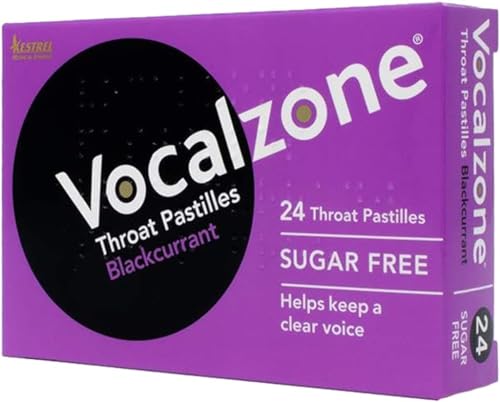 Blackcurrant throat pastilles for cold symptoms