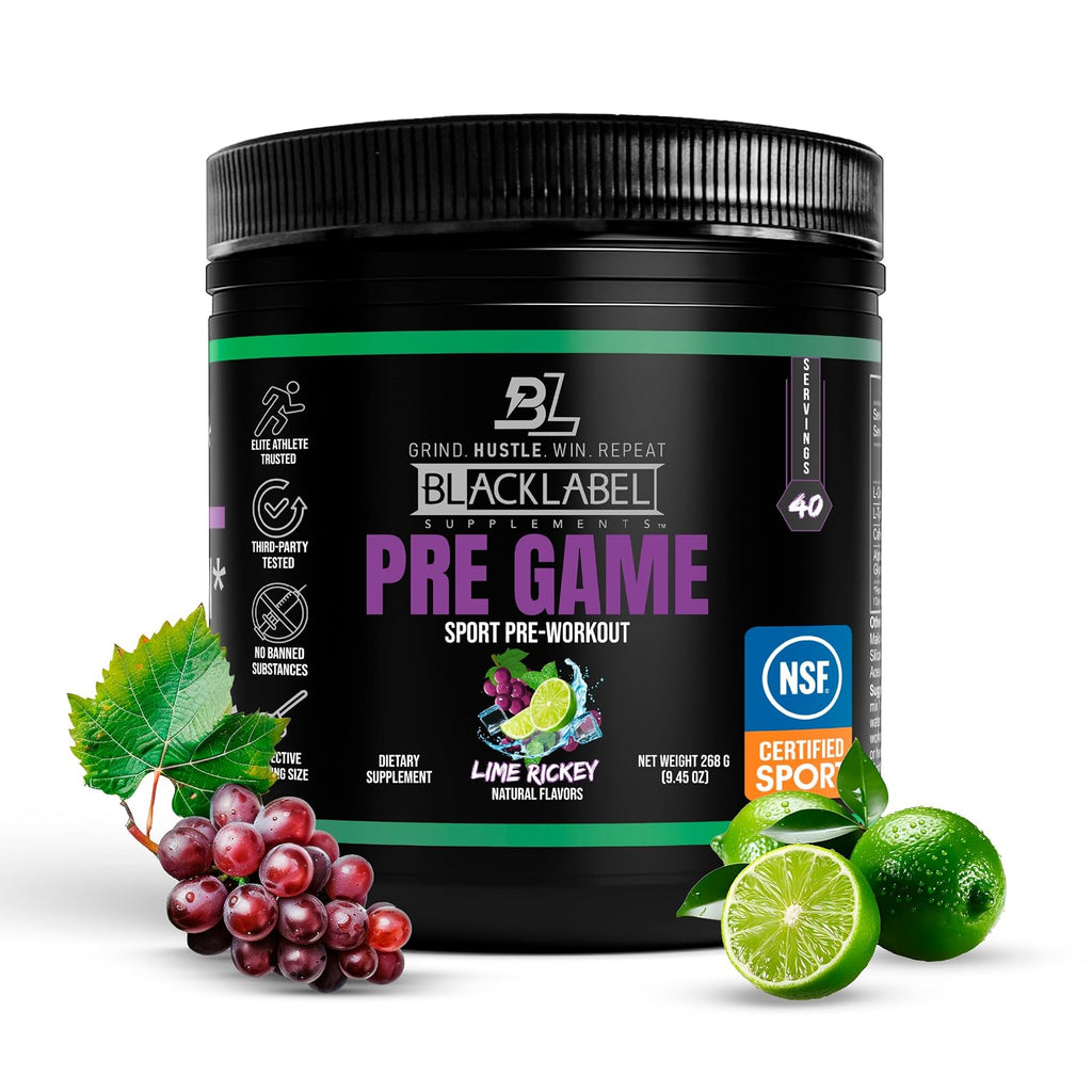 Blacklabel pre-workout lime rickey flavour
