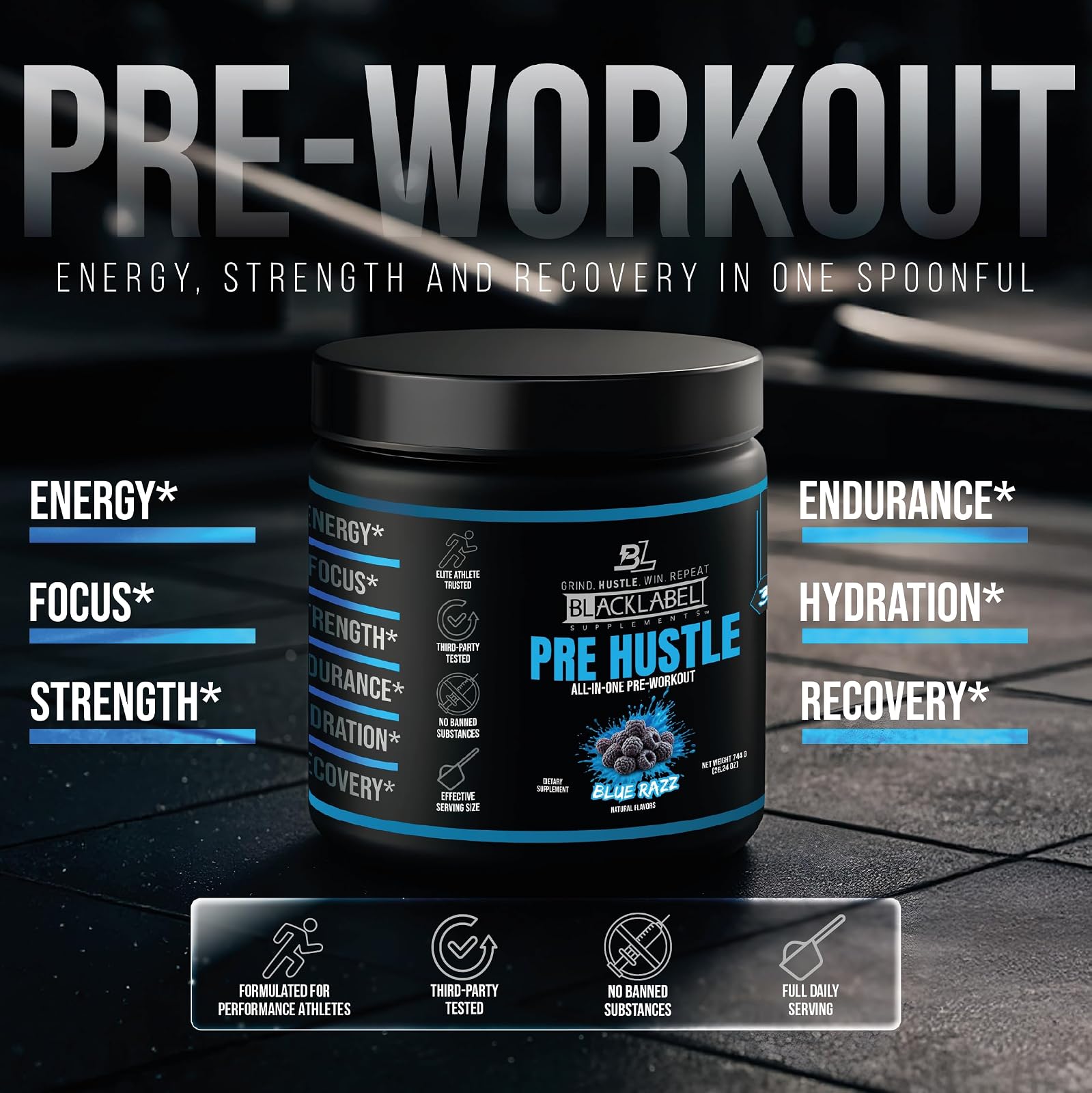 Blacklabel pre-workout with 30 servings