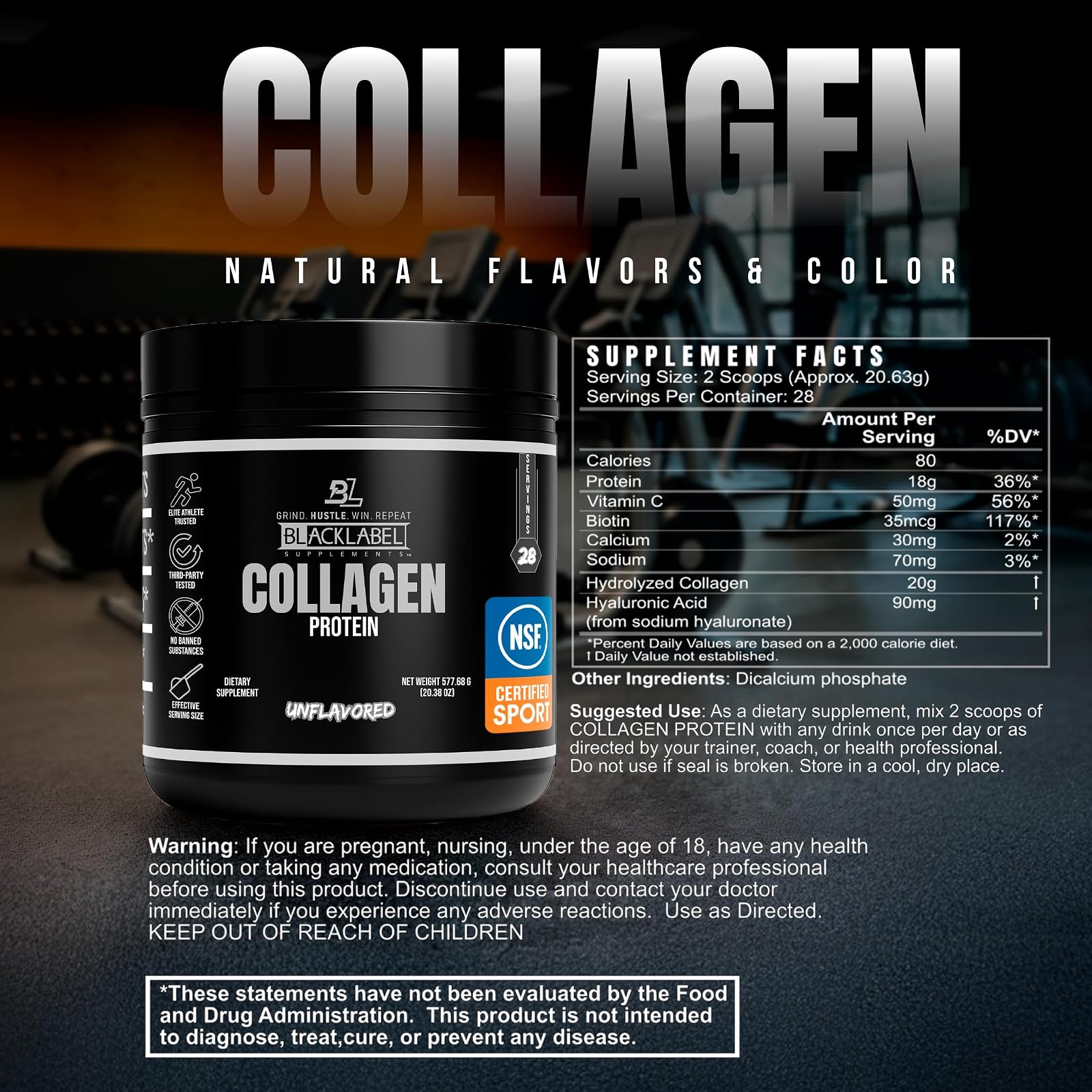 Blacklabel protein powder for recovery