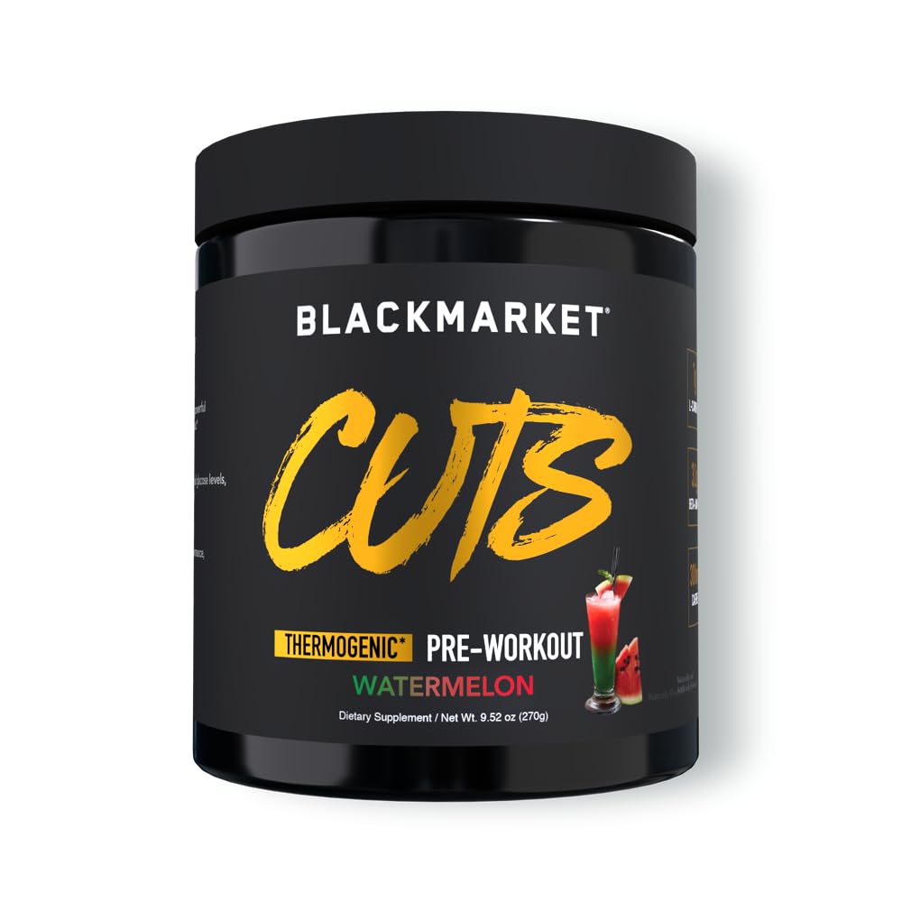 BLACKMARKET CUTS pre-workout watermelon flavour