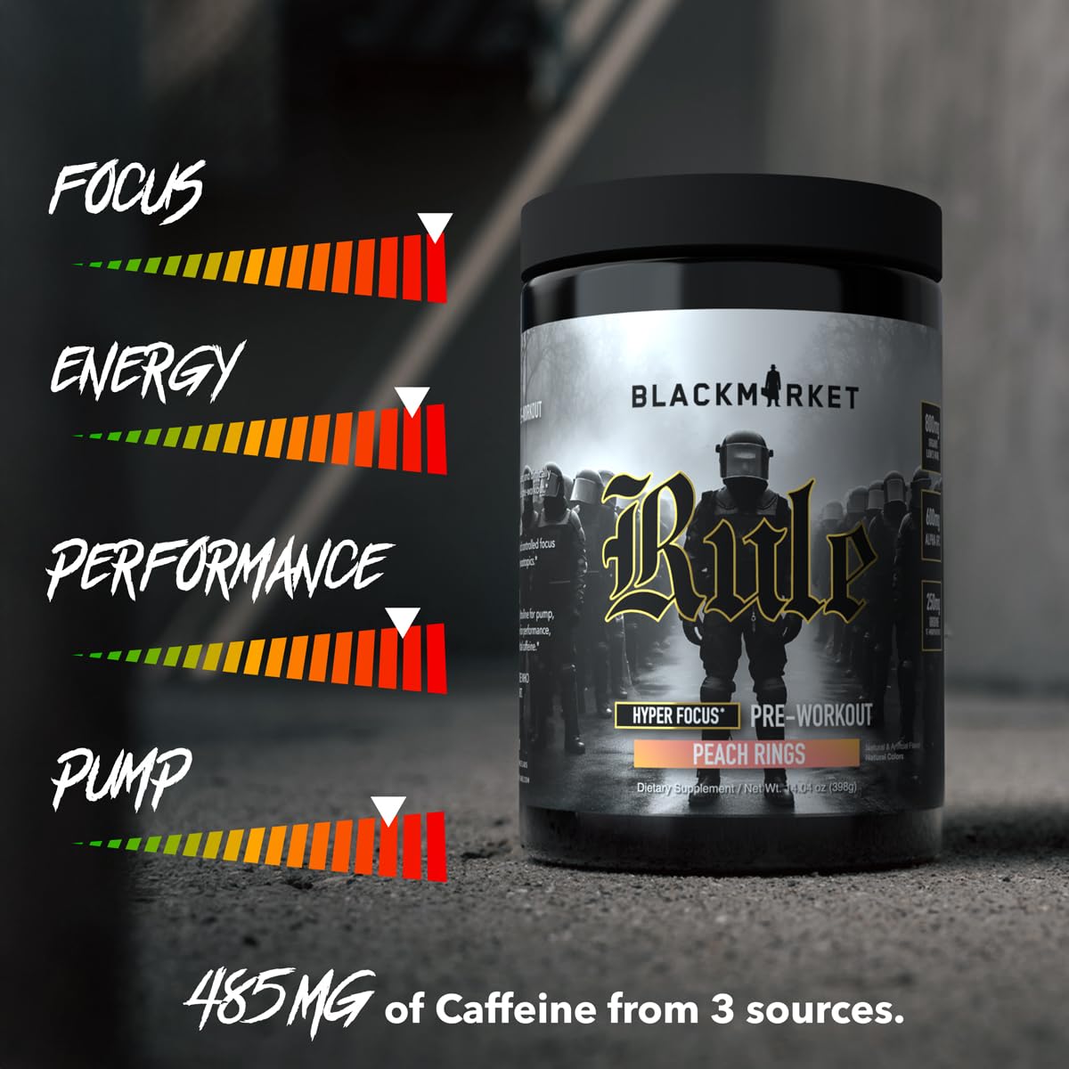 BLACKMARKET pre-workout for enhanced performance