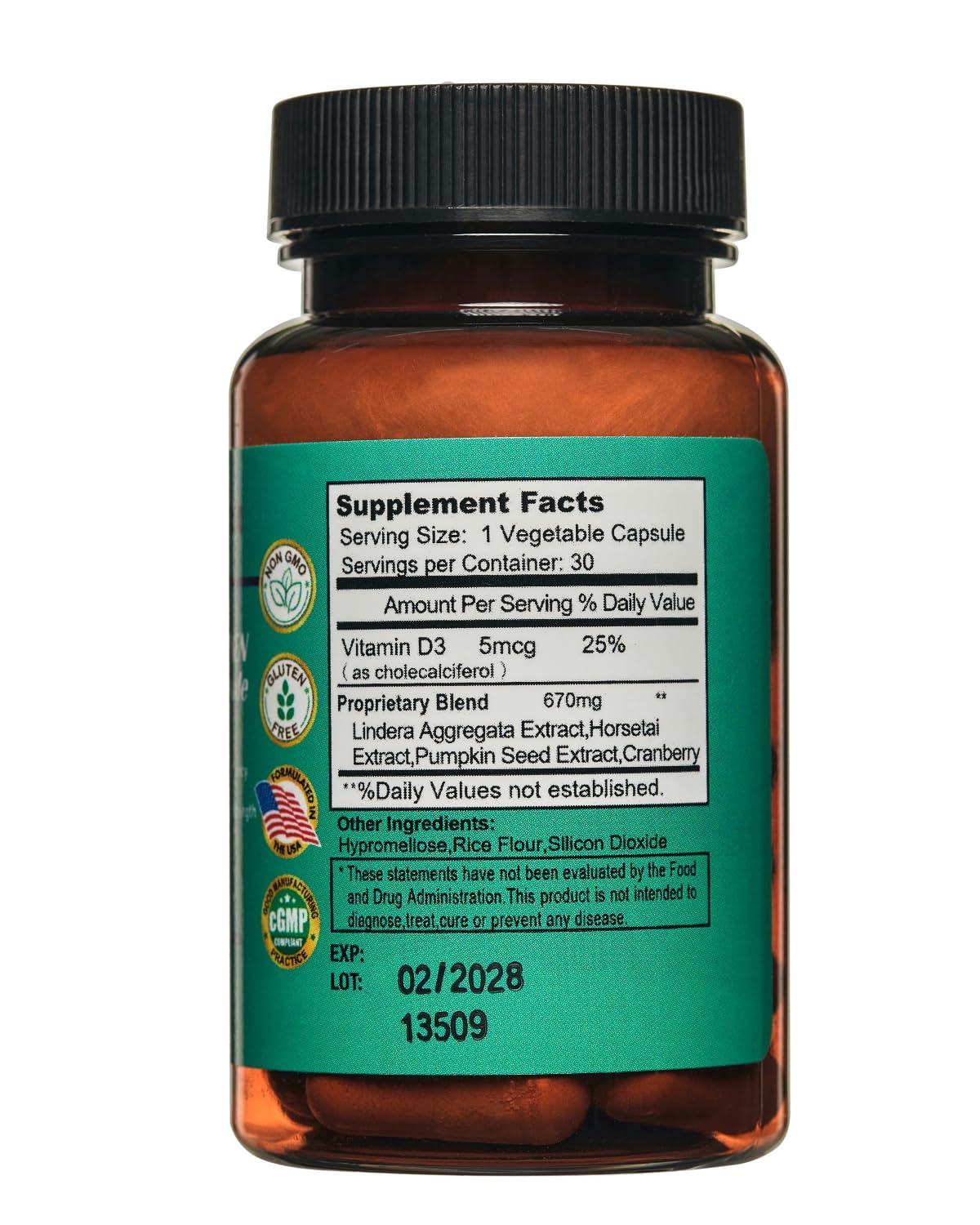 bladder control supplement with cranberry