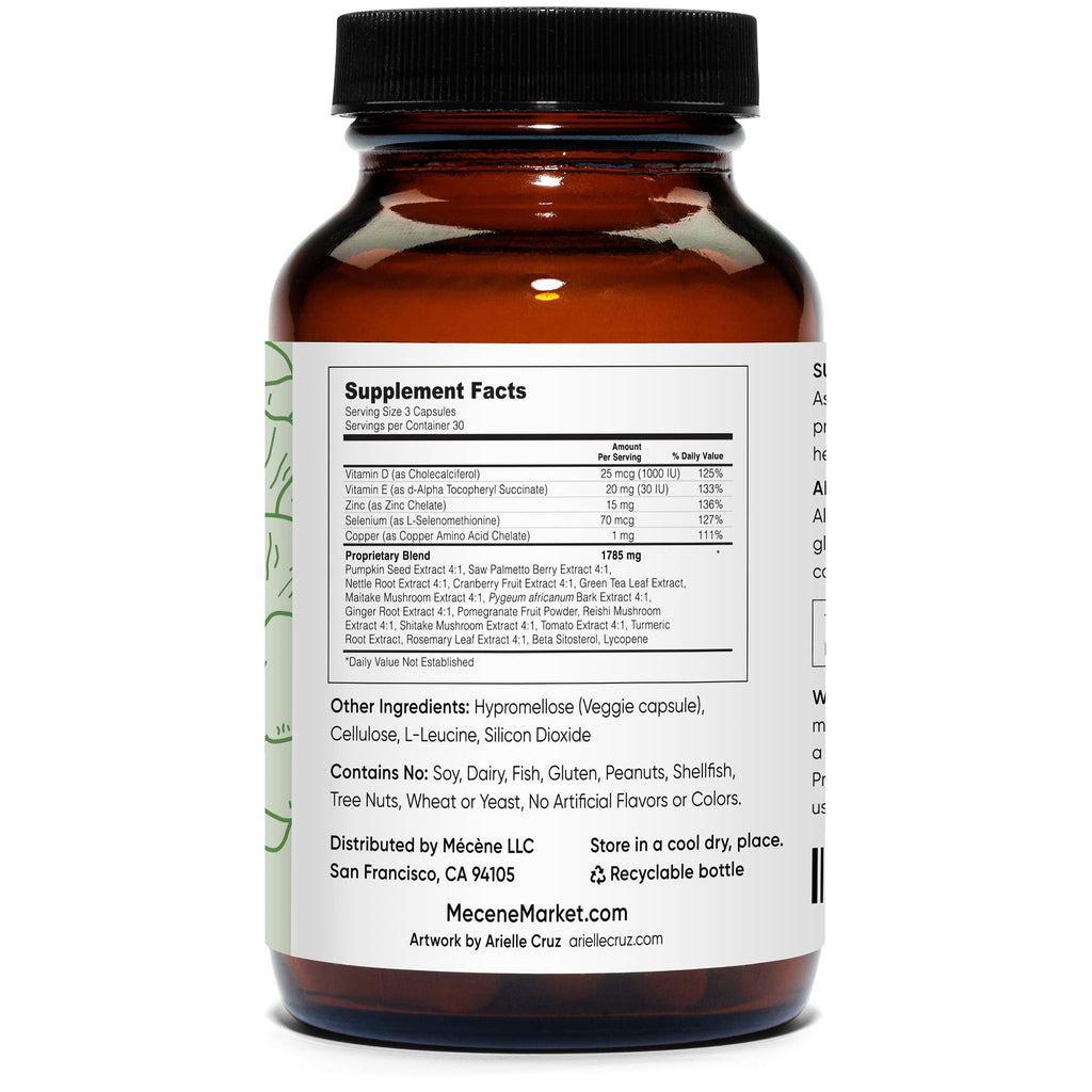bladder control support with saw palmetto