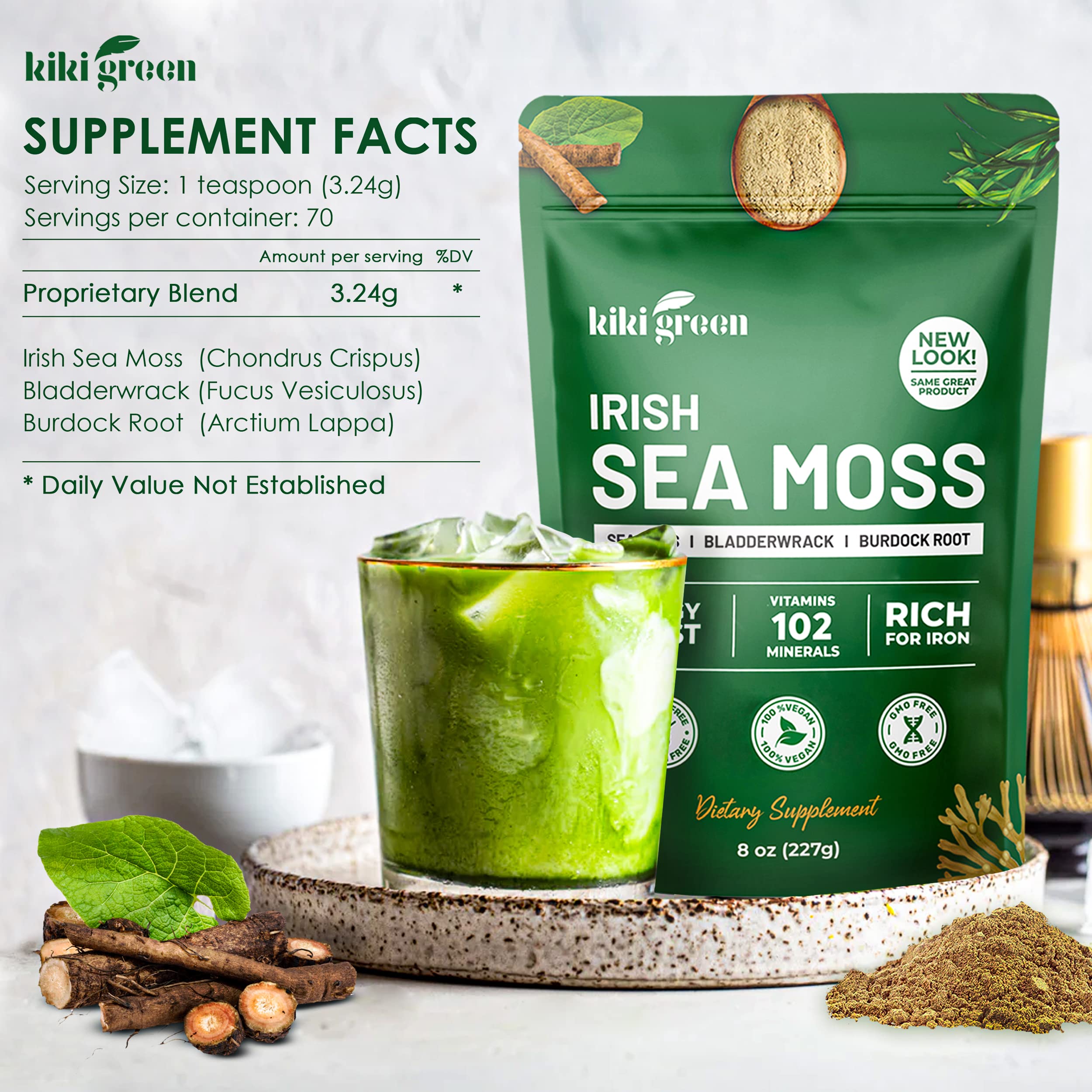 bladderwrack and burdock root extract