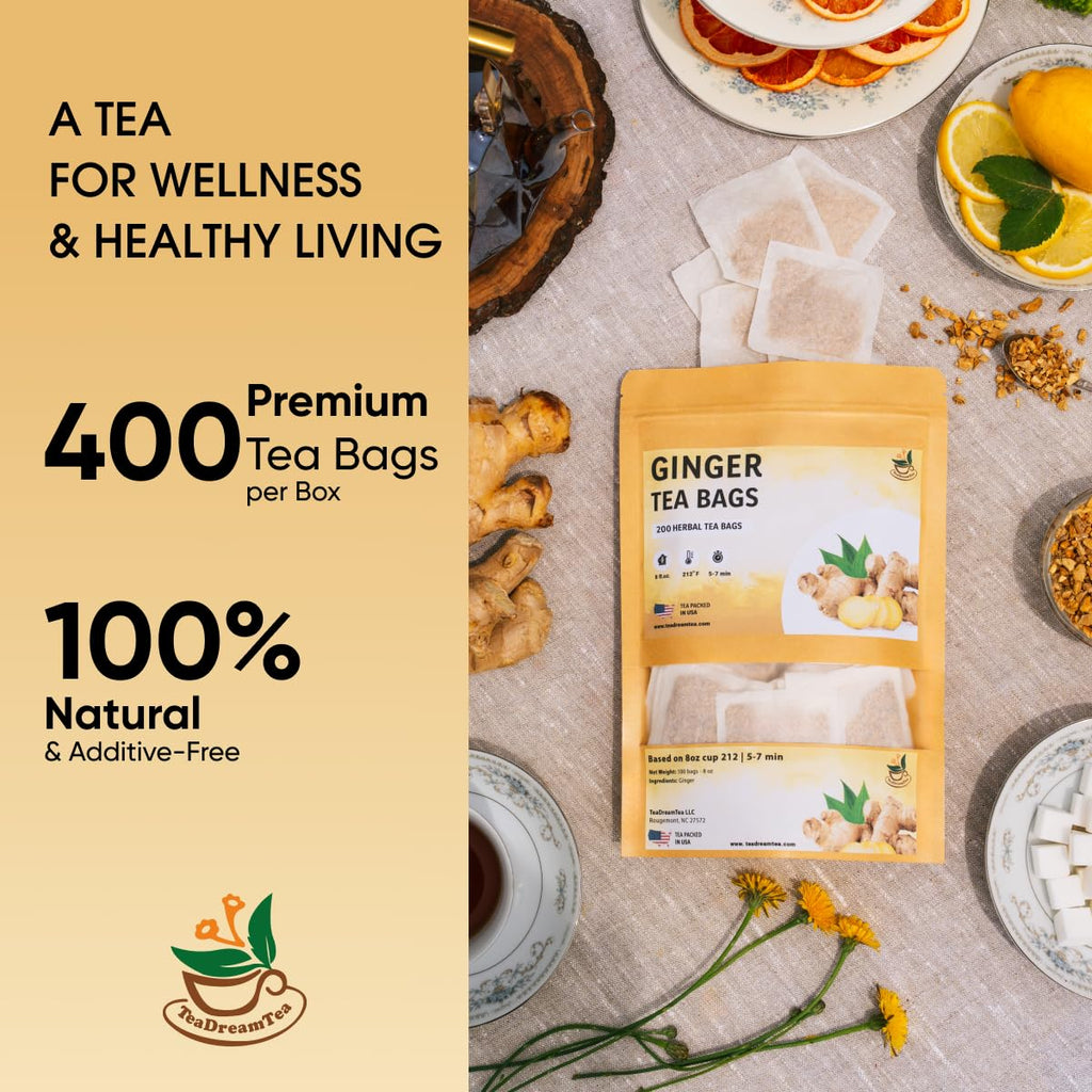 bleach-free ginger tea for health