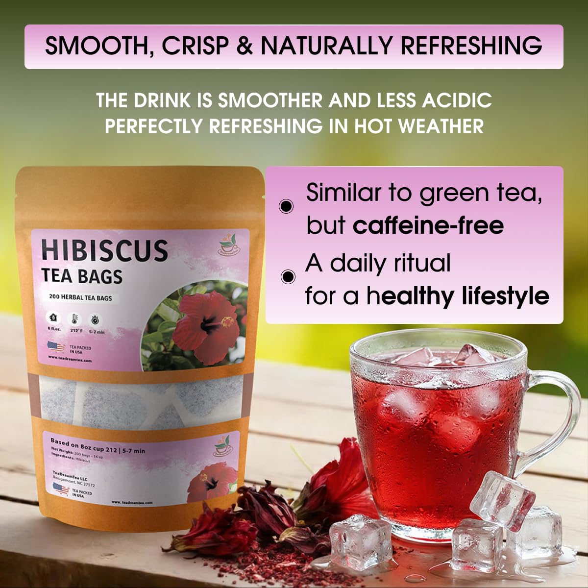 Bleach-free tea bags for purity