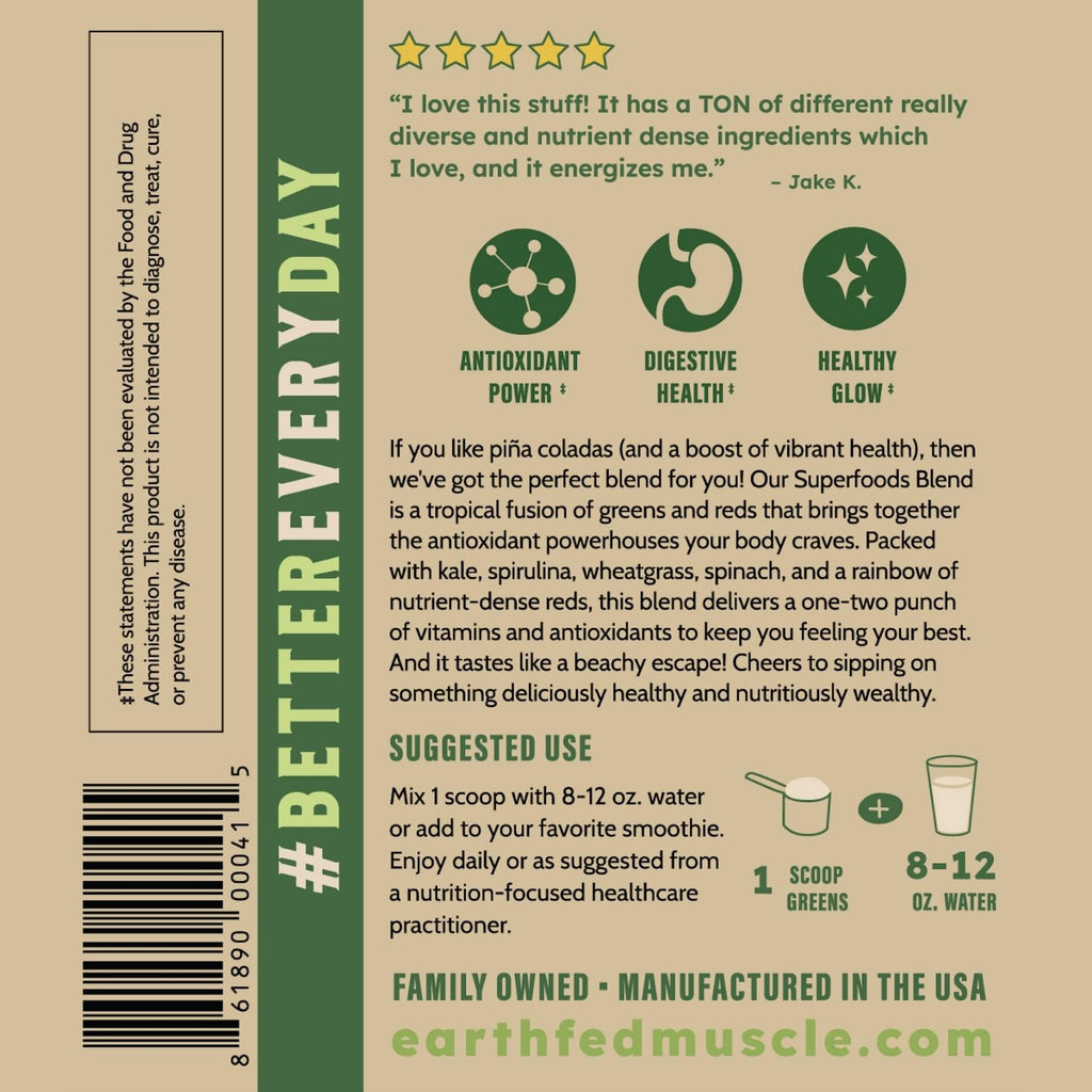 blend of greens for overall health