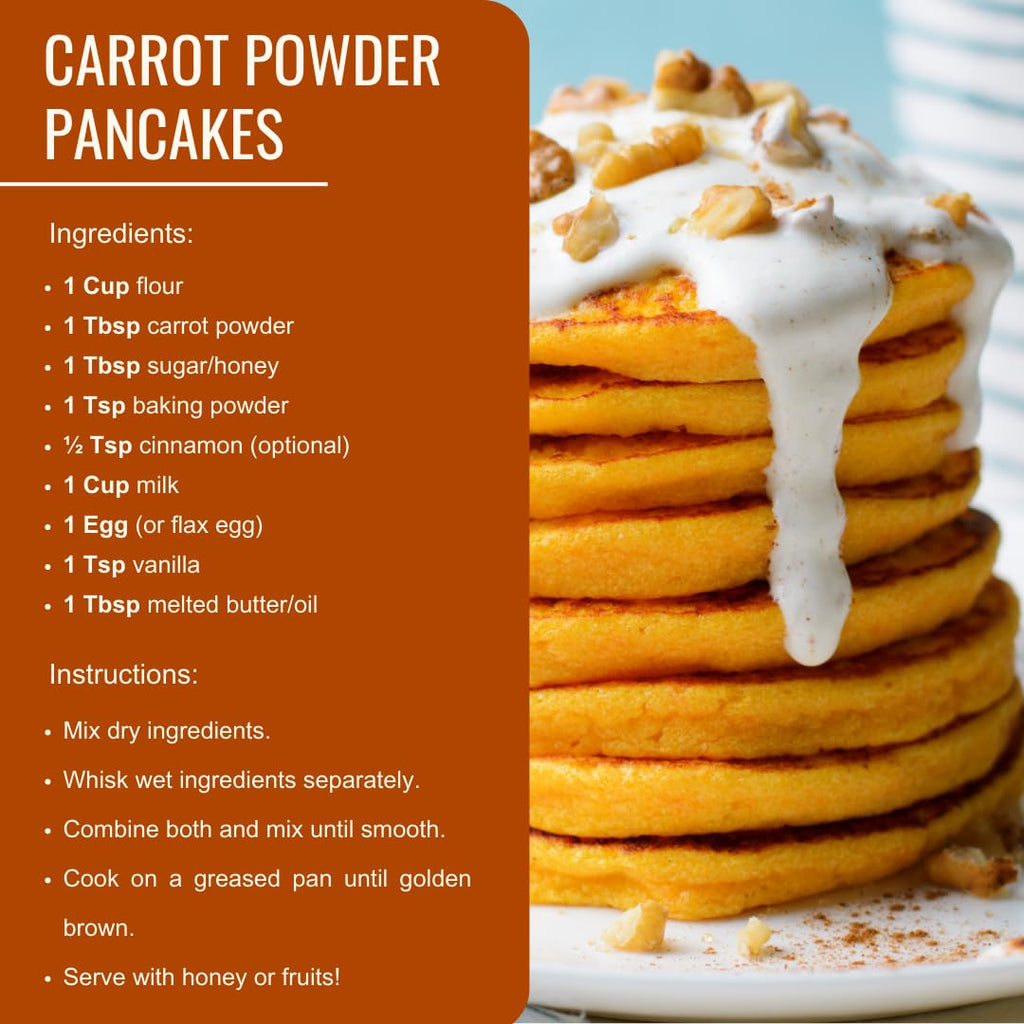blend of vitamins in carrot powder