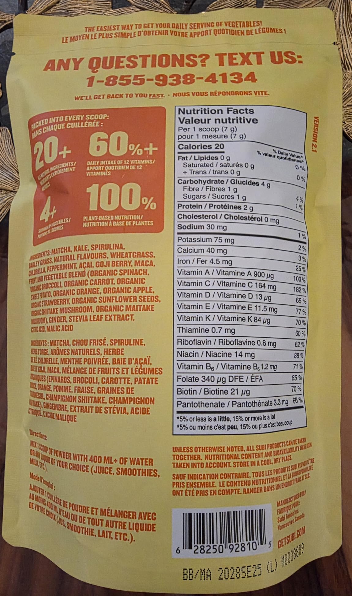 blend with water or smoothies
