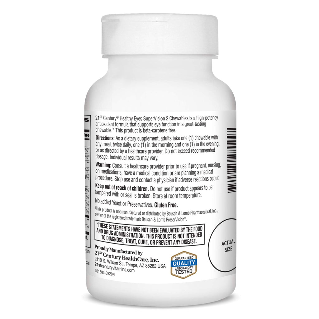 blended supplements for clearer vision