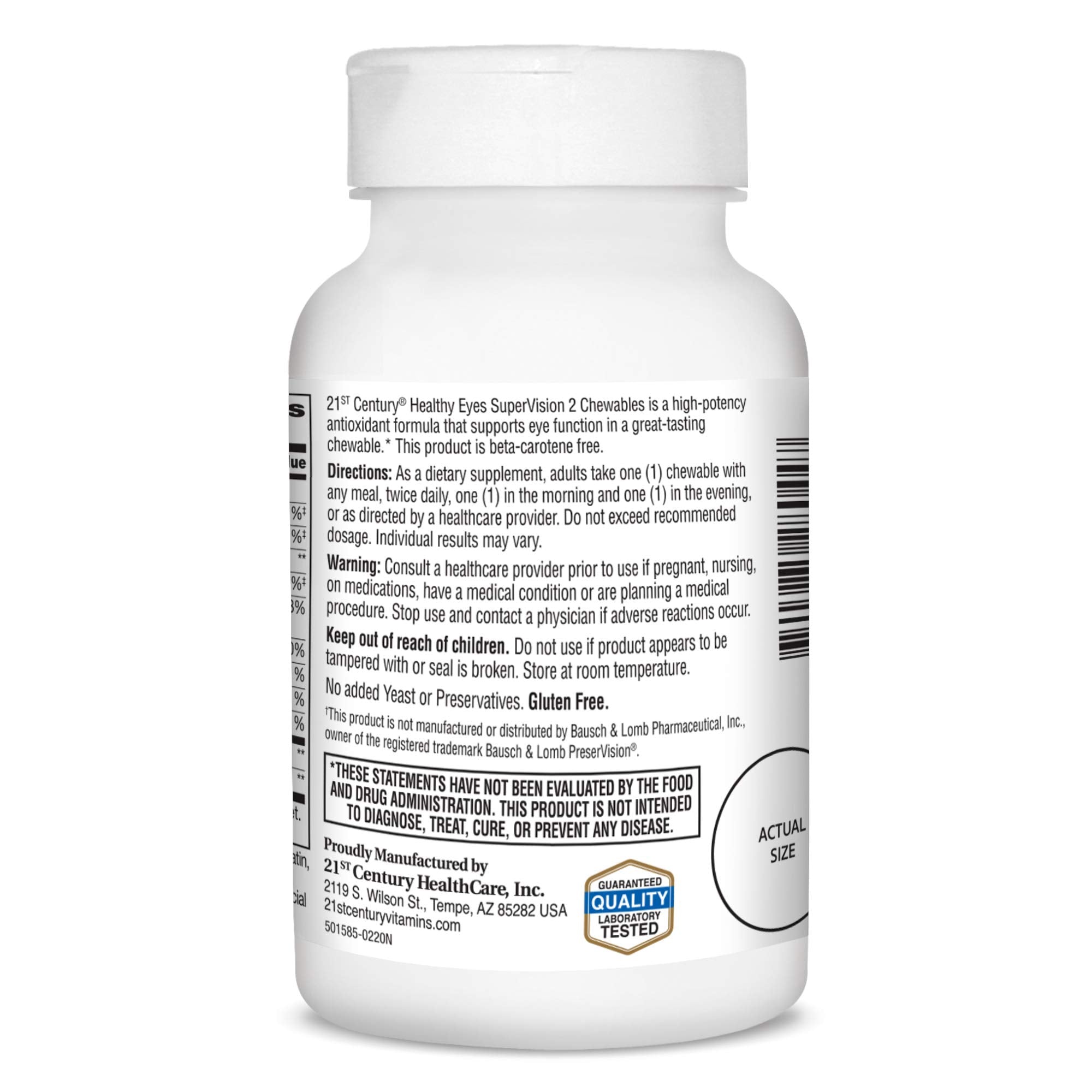 blended supplements for clearer vision