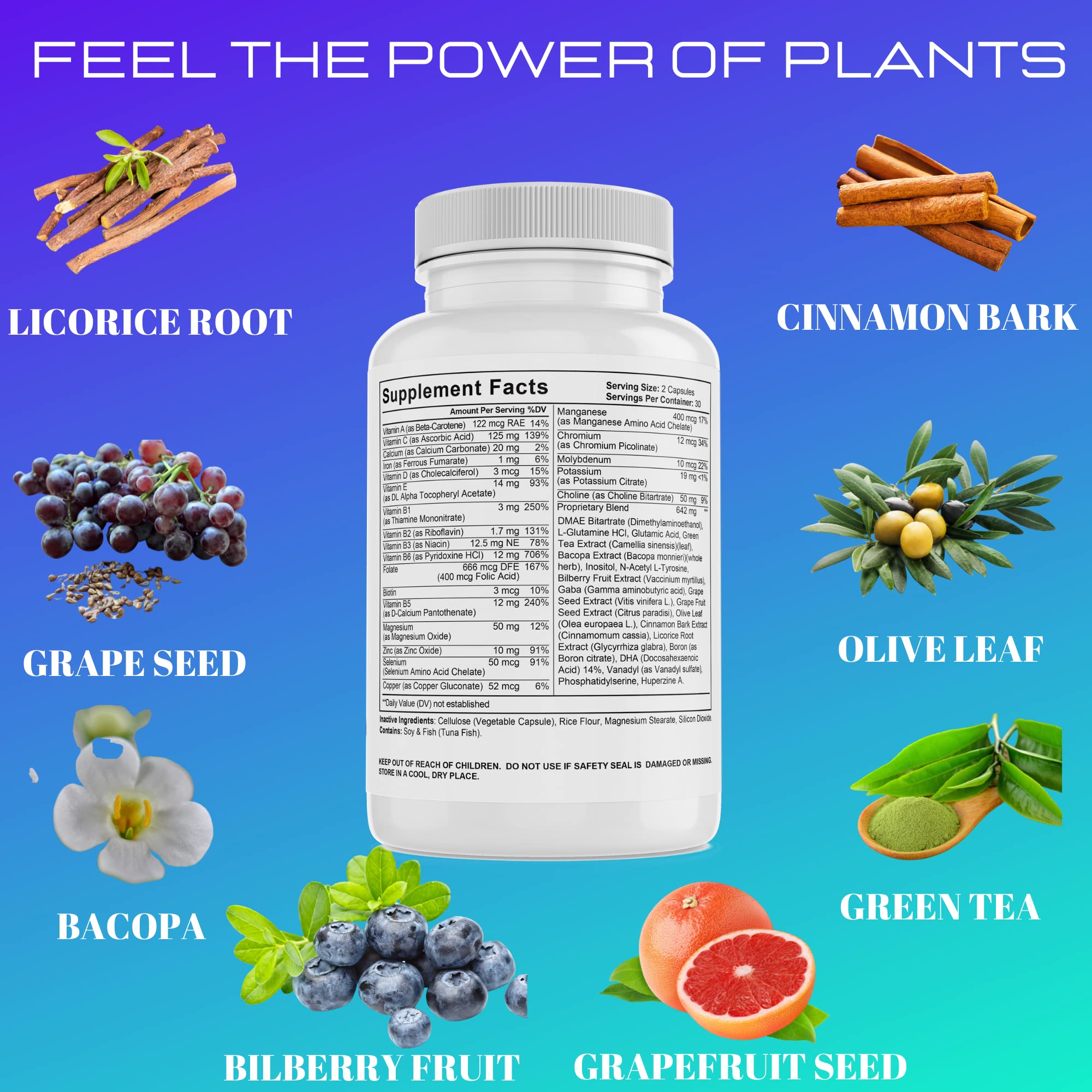 blended supplements for enhanced focus