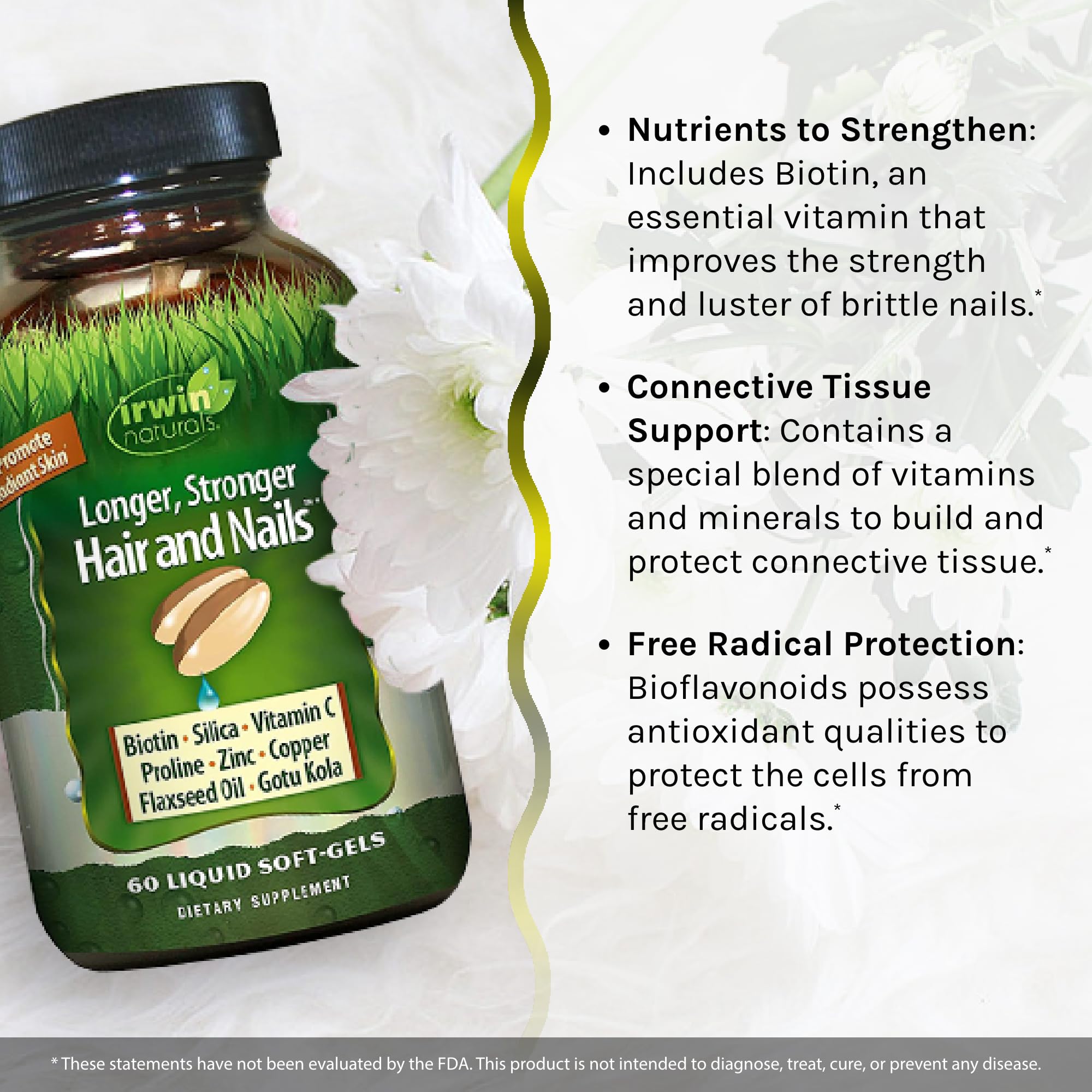 blended supplements for enhanced hair strength