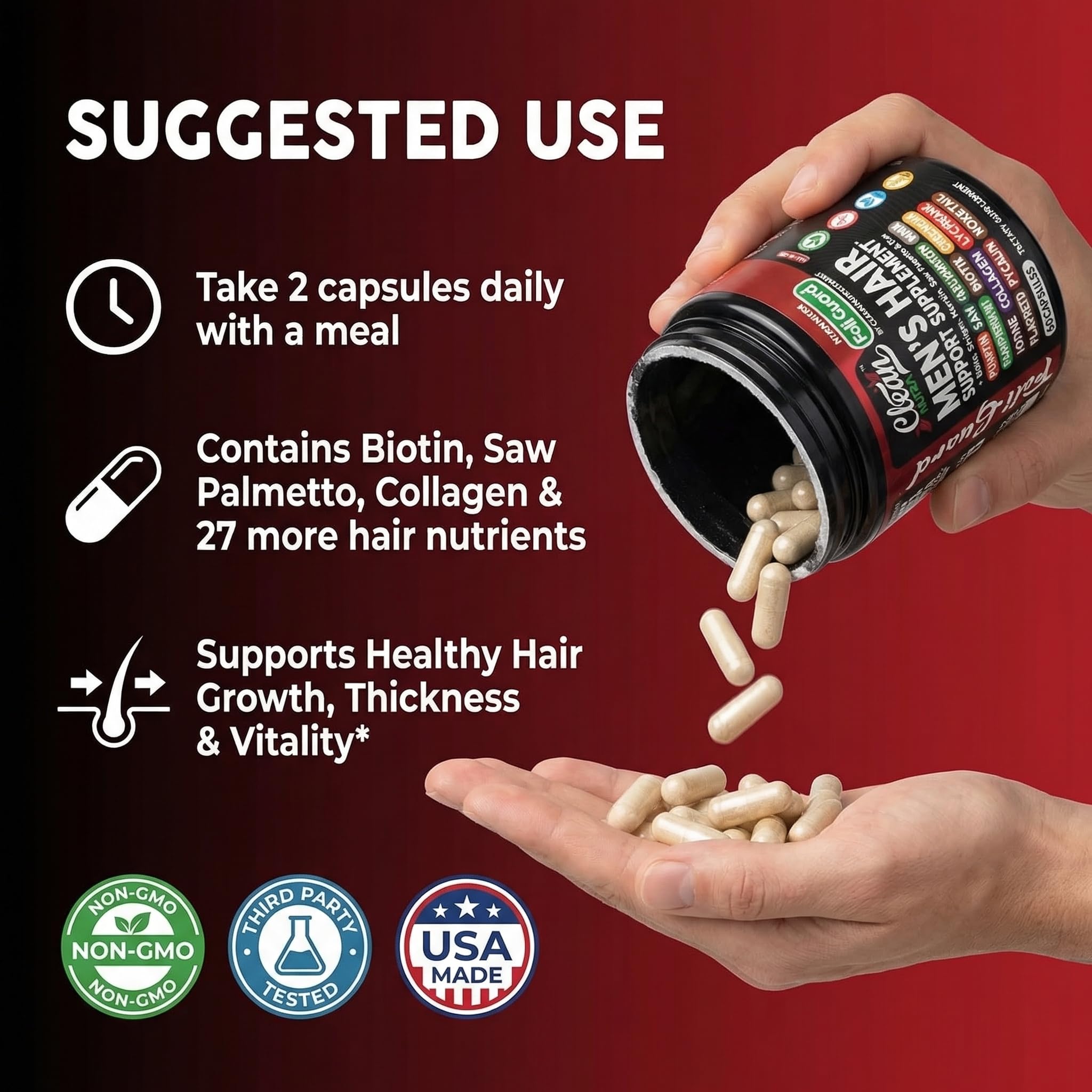 blended supplements for hair thickness
